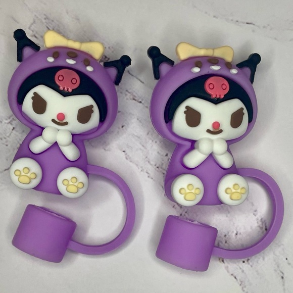 Kuromi | Dining | Kuromi Straw Topper For Stanley Yeti More Set Of 2 ...